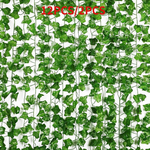 12 strips of 2.3 meters Fake Vines for Bedroom with Fake Leaves, Cute ...