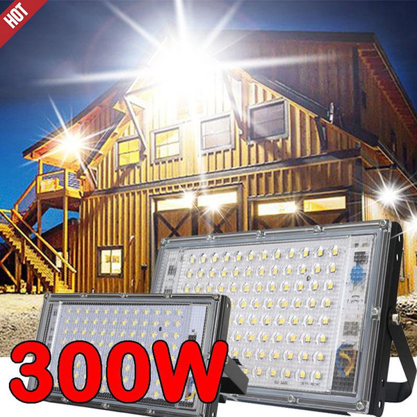 NEW 300W/100W/50W Led Flood Light AC 220V Outdoor Floodlight Spotlight ...