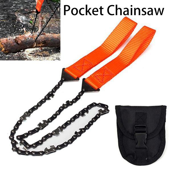 Survival Chain Saw Hand ChainSaw Emergency Chic Camping Tool Pocket ...