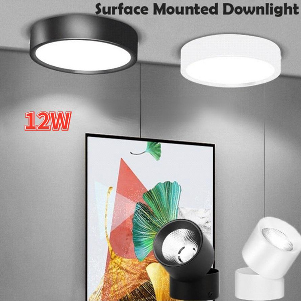 Ultra Thin Open Mounted Downlight 12W Led Small Ceiling Lamp Round Hole ...