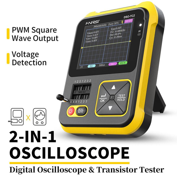 FNIRSI 200kHz Bandwidth Portable Handheld Oscilloscope Transistor ...