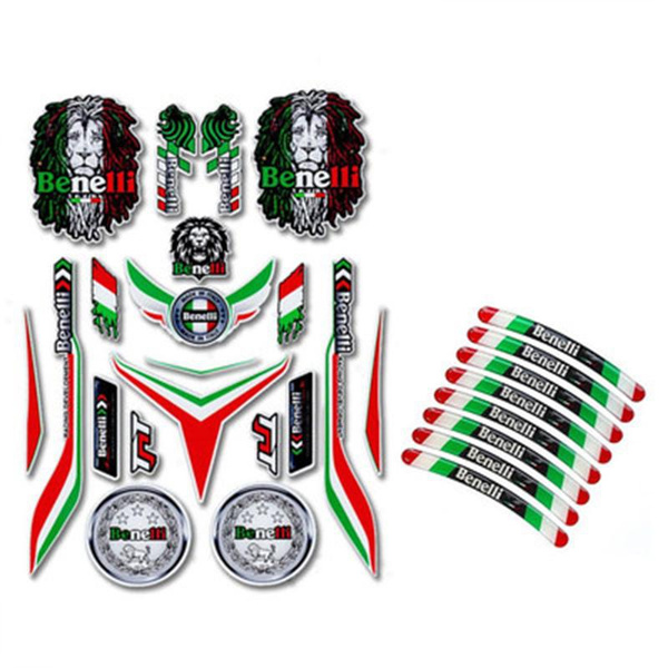 Wheel Rim Stickers Motorcycle Reflective Emblems for Benali TNT 125 ...