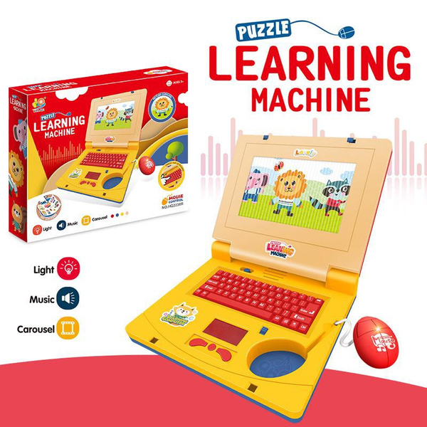 Computer Learning toys Boys and Girls Learning Cartoon Laptop Cognitive ...