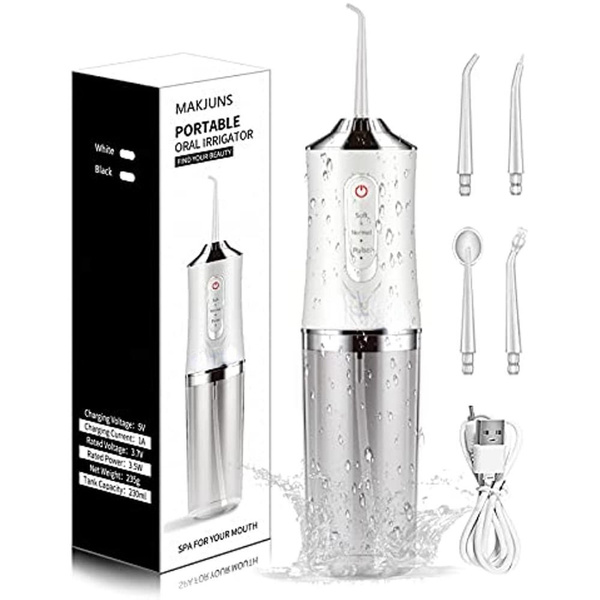 Water Flosser Cordless Teeth Cleaner Portable Water Teeth Cleaner with ...