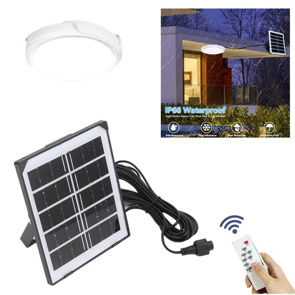 45W Solar Ceiling Light 2 Control Modes 50 Lamp Beads Solar Ceiling ...