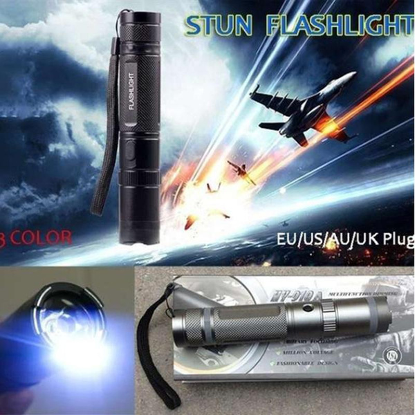 Police Electric Shock Stun Gun Rechargeable Compact WOMEN LED Stun Gun ...