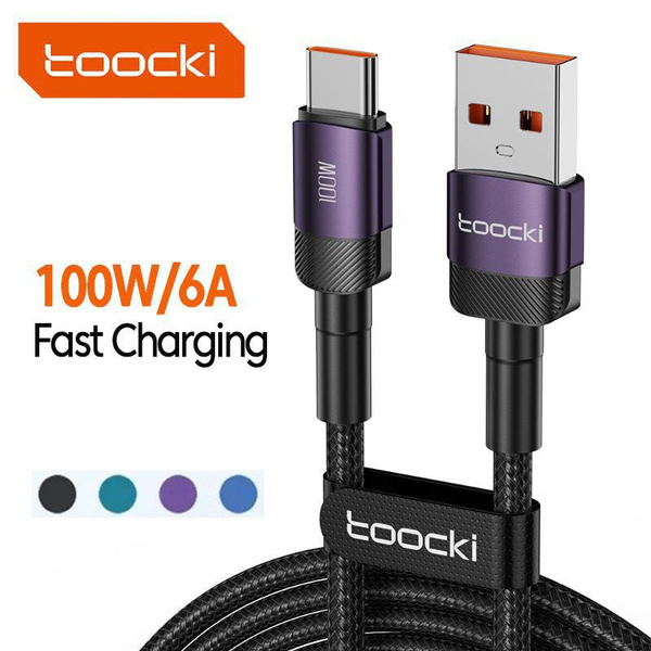 Toocki USB Type C Cable 100W High Power USB C 6A Quick Charge Data Cord ...