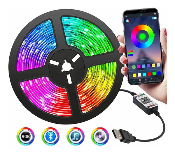LED Strip Light Music Sync , USB Powered LED Light Strip with Remote ...