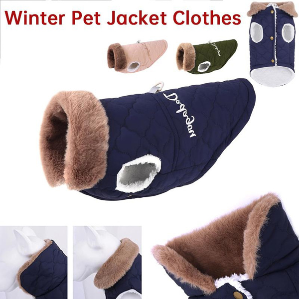 Super Warm Winter Pet Jacket Clothes Water resistant Small Dogs ...