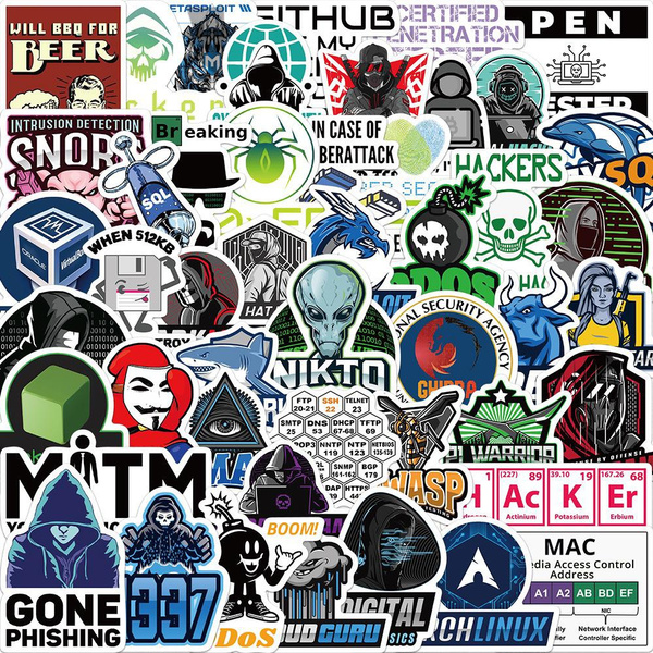 10/50pcs Hacker Programming Stickers Programmer DIY Waterproof Laptop ... 10/50pcs Hacker Programming Stickers Programmer DIY Waterproof Laptop ...