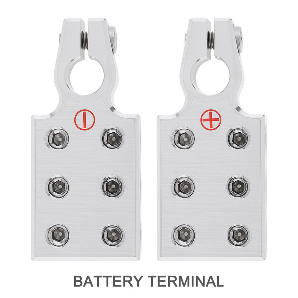 6 x1/0 Gauge AWG Lead-Acid Battery Terminals Clamp - Positive and ...