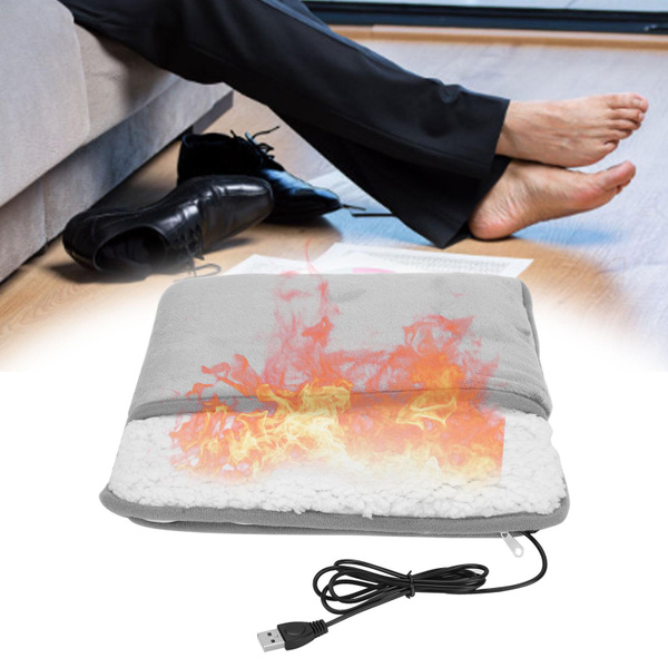 Electric Heating Foot Warmer Pad USB Foot Heating Pad Winter Feet ...