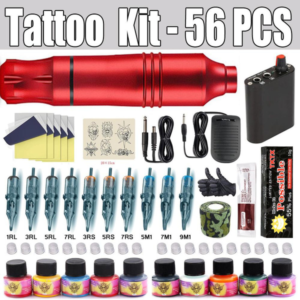 14pcs/56pcs New Complete Tattoo Kit | Wish