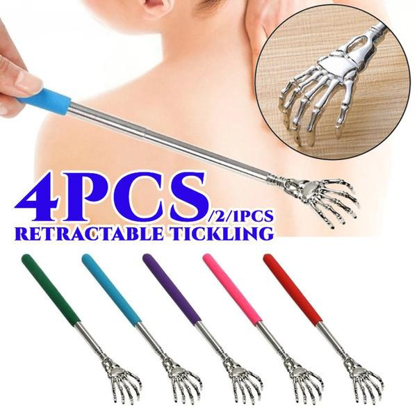 New Retractable Back Scratcher Tool Stainless Steel Claw Massager ...
