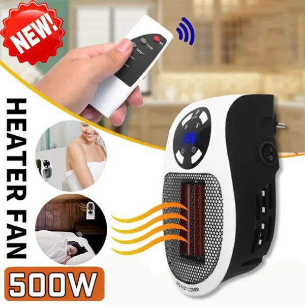 Electric Heater Portable Heater Plug in Wall Room Heating Stove Mini ...
