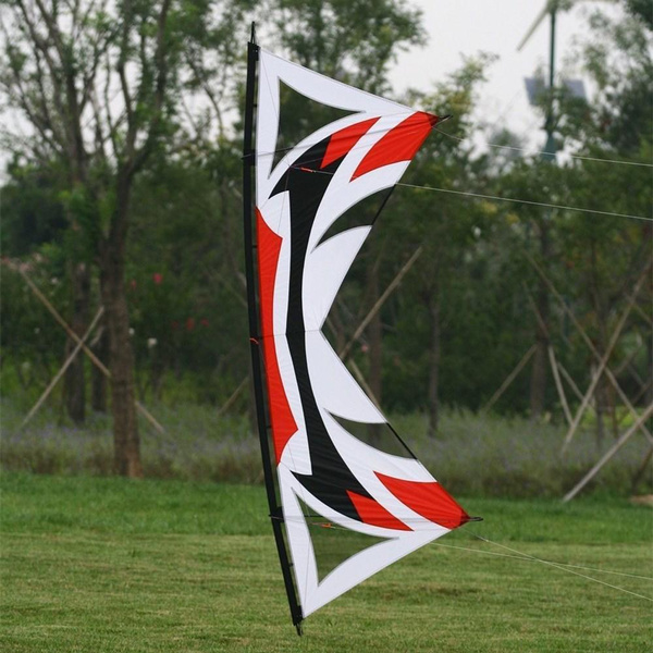 Power Four Line Stunt Kite for Adults Beginners with Four Wire Handle ...