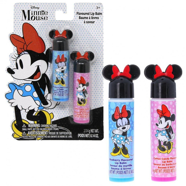 Disney Minnie Mouse 2pk Flavored Lip Balm Set Minnie Ears Kids Ages 3 ...