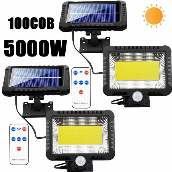 2022New 100COB Waterproof IP65 Super Bright Solar Motion Sensor Light ...
