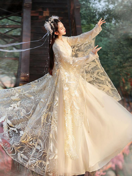 2021Hanfu Hui Original Hanfu Female Ancient Costume Summer Dress Lace ...