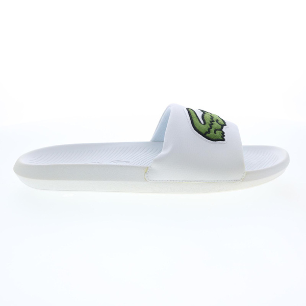 Lacoste Croco Slide 319 4 Us Cma Mens White Synthetic Slides Sandals ...
