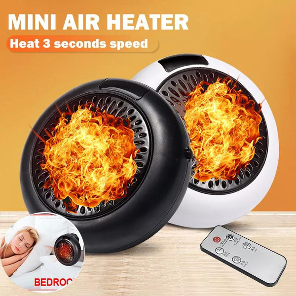 Electric Portable Heater Mini Wall Mount Home Office Desktop Warm Air ...