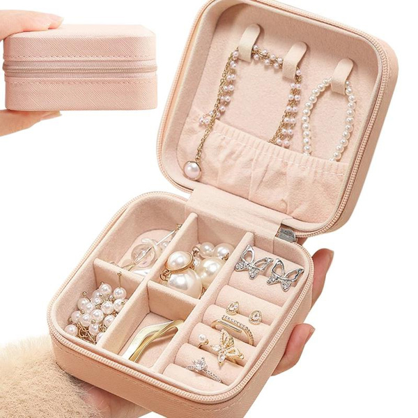 Jewelry Organizer Display Travel Jewelry Case Boxes Portable Locket ...