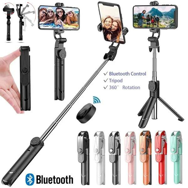 Extendable Handheld Selfie Stick Bluetooth Remote Control Three in one Extendable Handheld Selfie Stick Bluetooth Remote Control Three in one