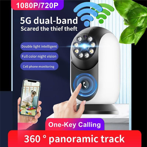 1080P/720P One-Key Calling Three-Lenses 360° Panoramic IP Security ...