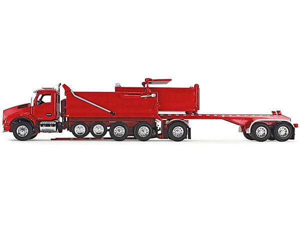 Kenworth T880 Quad-Axle Dump Truck and Rogue Transfer Tandem-Axle Dump ...