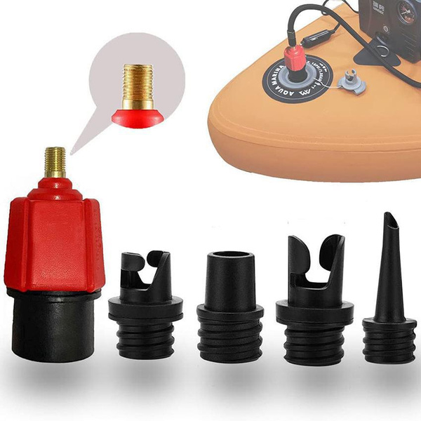 Paddleboard Pump Adapter, Inflatable Air Valve Converter with 4 Gas ...