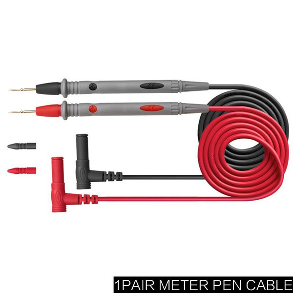 1 Pair Table Pen Line Digital Multimeter Probe Soft-silicone-wire ...