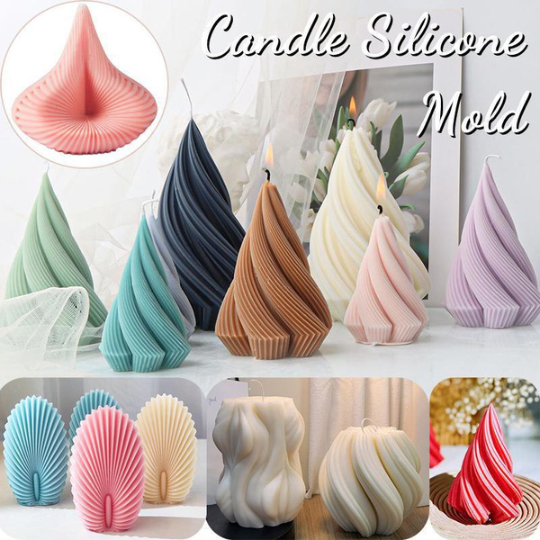 8 Types DIY Pyramid Threaded Mould 3D Abstract Art Irregular Geometric ...