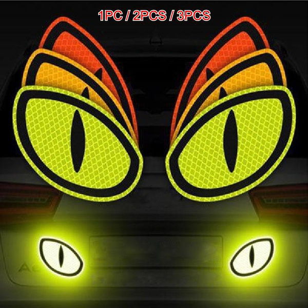 1/2/4PCS Waterproof Auto Accessories Safety Mark Warning Tape Bumper ...