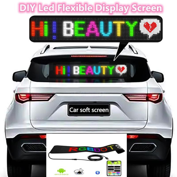 5V USB or 12V Car Led Display Screen Windshield DIY Electronic Screen ...