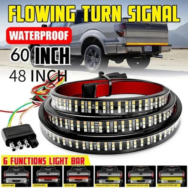48/60inch LED Truck Car Tailgate Light Strip Bar With Reverse Turn ...