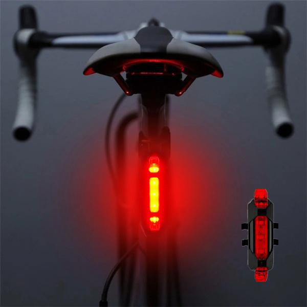 Ultra Bright LED Rear Bike Tail Light 3 Modes Flashing Safety Warning ...