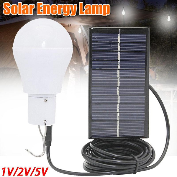 1PC Outdoor Solar Lamp Portable LED Light Solar Energy Charged Panel ...