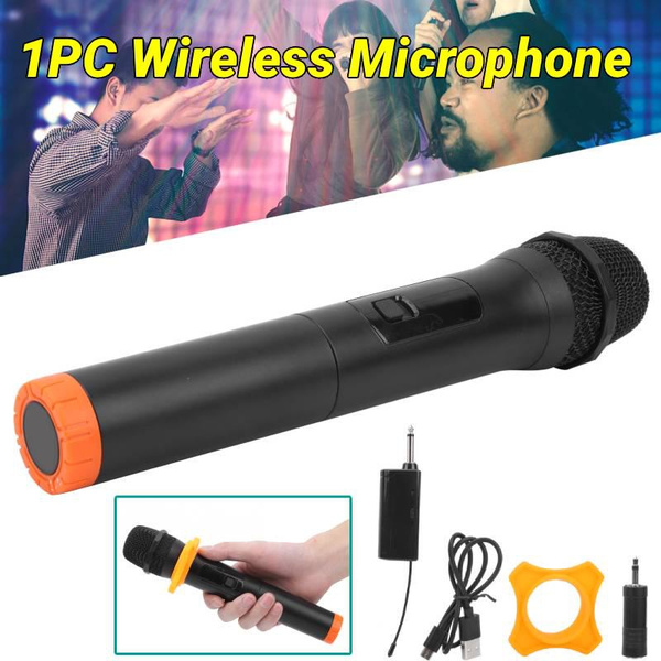NEW Wireless Microphone Karaoke Metal Hand‑Held Mike For Home KTV ...