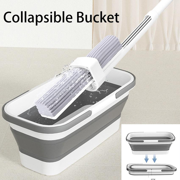 Portable Folding Mop Bucket Wash Basin Collapsible Fishing Retractable ...