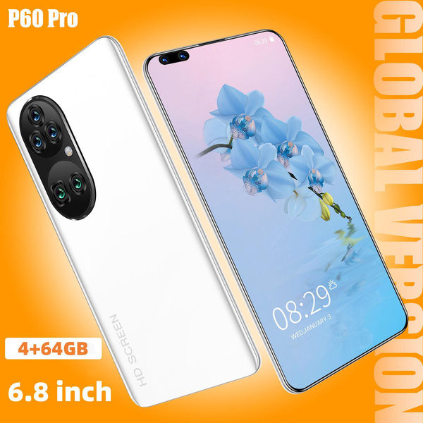 2022 new P60Pro Android phones 4GB RAM+64GB ROM smartphone 6.8-inch HD ...