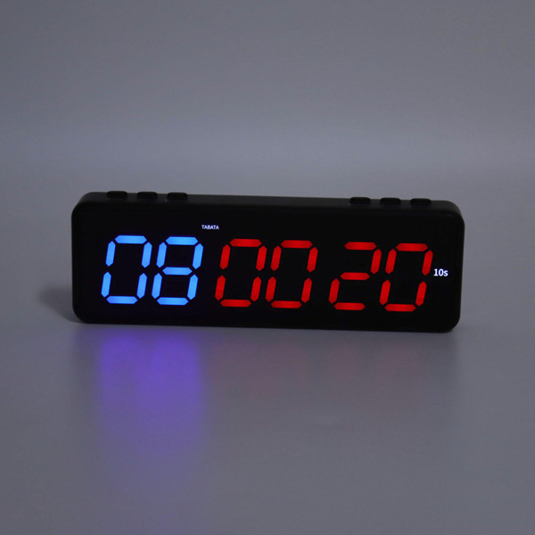 Portable Gym Timer Multifunction Usb Charging Led Display Interval