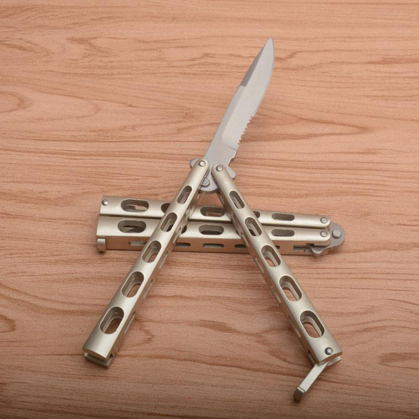 Swing Knife Safety Design All Steel Novice Practice Butterfly Knife ...