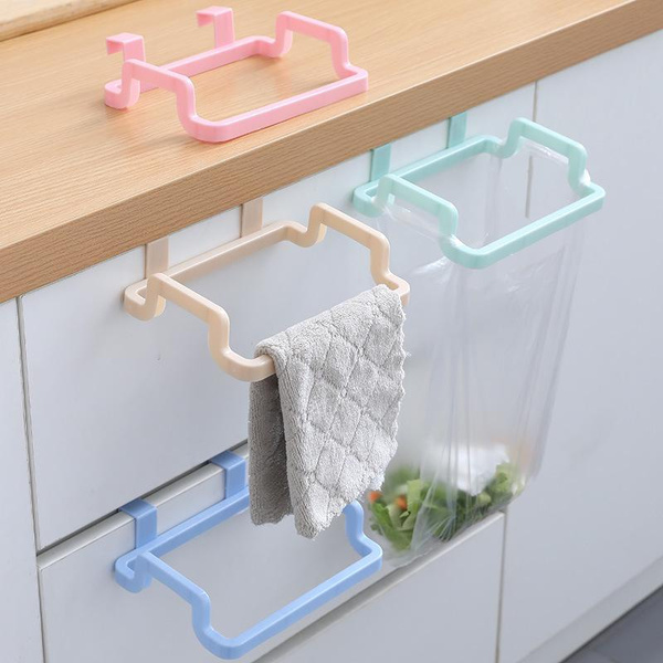 Garbage Can Bracket Garbage Bag Storage Rack Hangable Household Multi ...