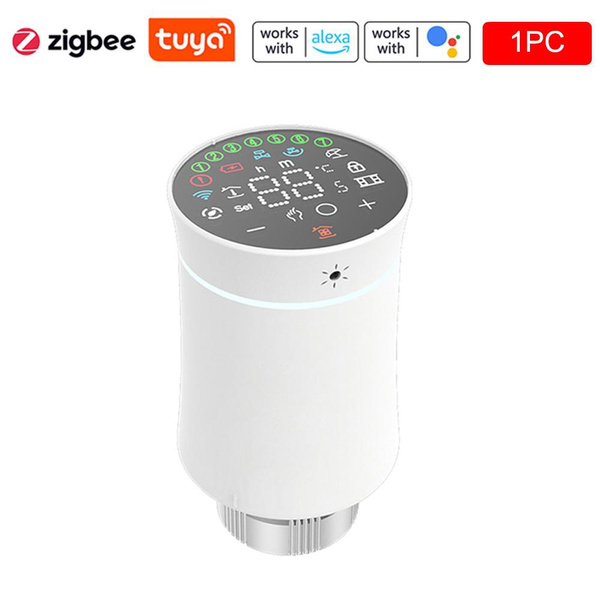Tuya Zigbee TRV Thermostatic Valve LED Display Intelligent Temperature ...