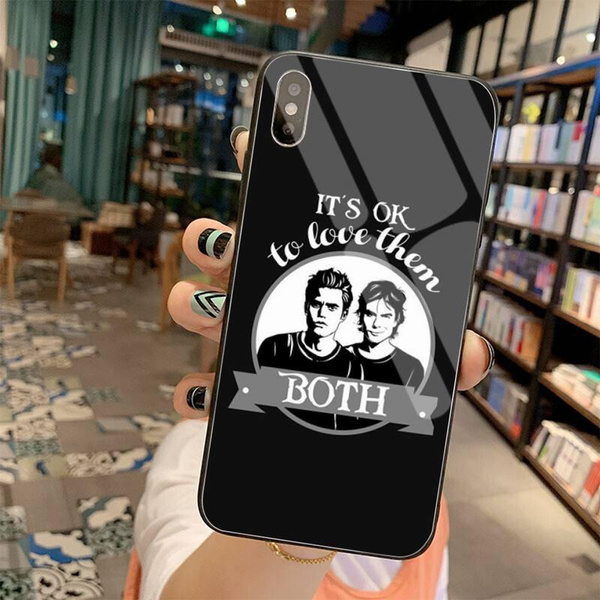 The Vampire Diaries Tempered Glass mobile cell phone case cover for ...