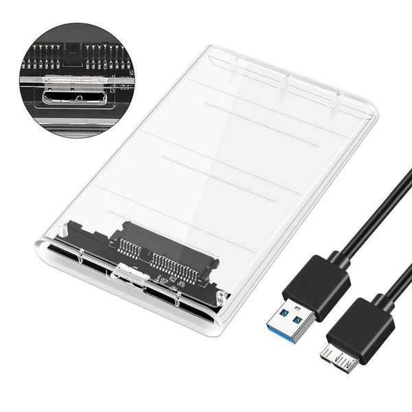 New USB3.0 HDD Enclosure Of 2.5" Hard Disk Case SSD SATA3 To USB 3.0 ...