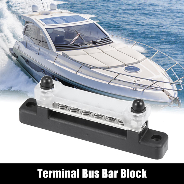 6 Way Terminal Bus Bar Ground Power Distribution Terminal Block Battery ... 6 Way Terminal Bus Bar Ground Power Distribution Terminal Block Battery ...
