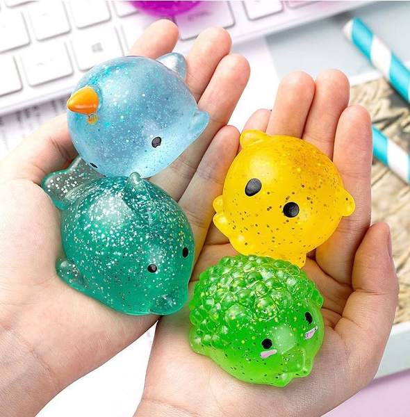 1pcs Big Size Transparent Squishy Toys For Kids Mochi Squishies Kawaii