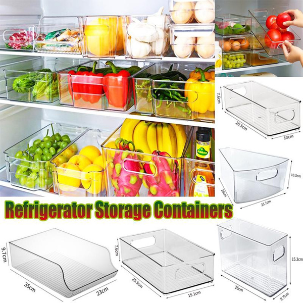 High Capacity Refrigerator Storage Box Drawer Transparent Organizer ...