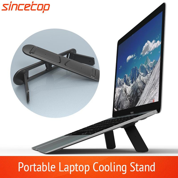 Invisible Laptop Stand,Portable Thin Foldable Laptop Riser with Metal ...